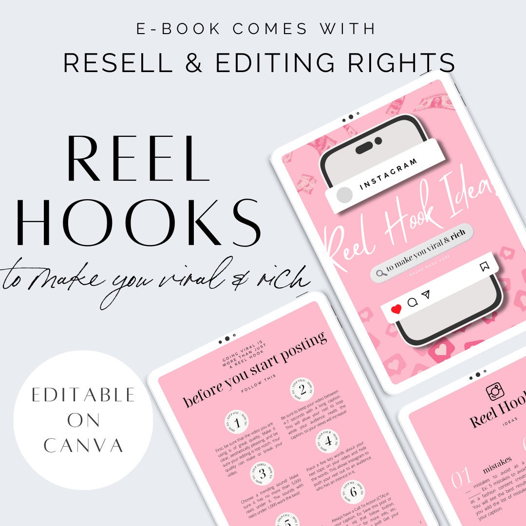 50 IG Reel Hook Ideas to Make You Viral & Rich | DFY Product | Digital ...