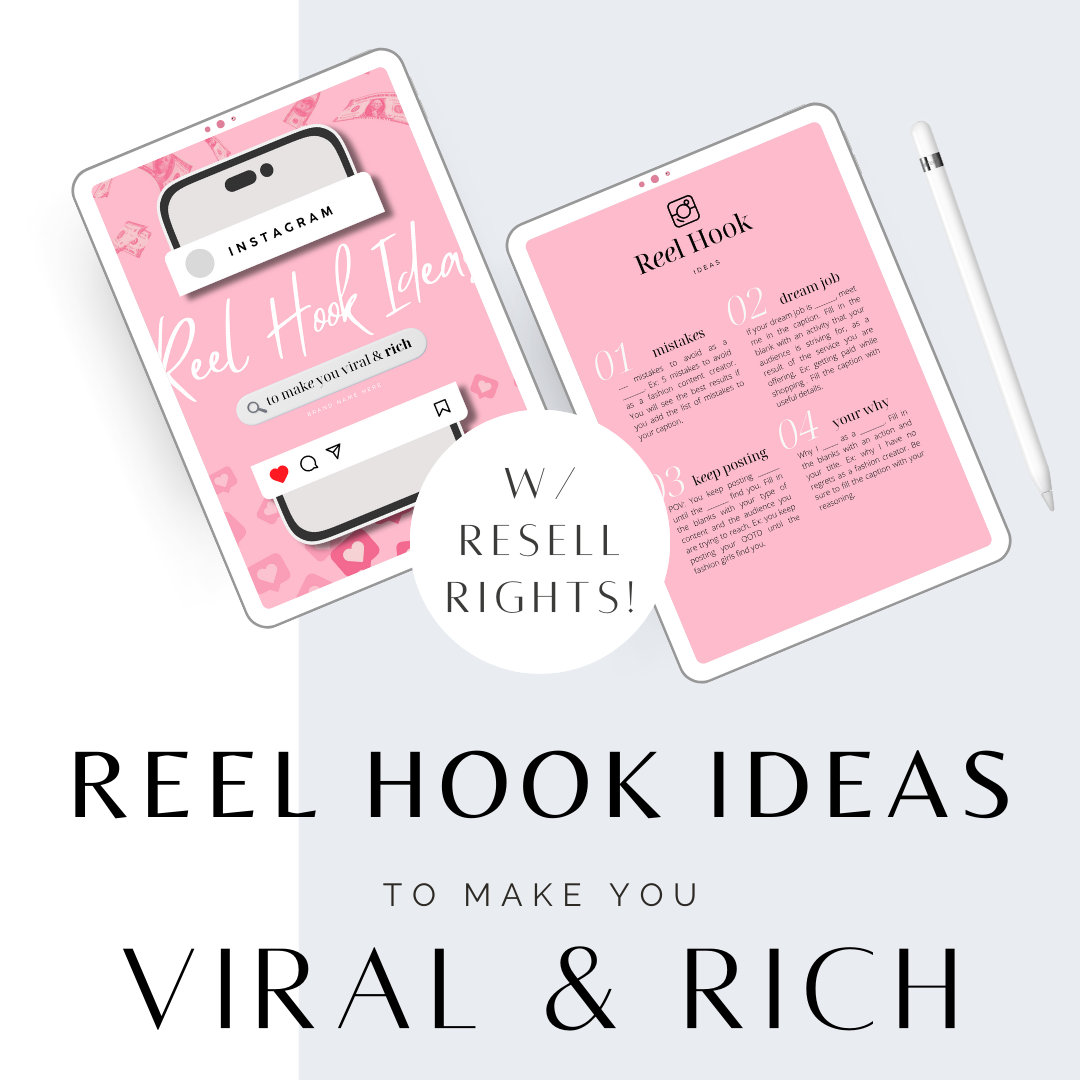 50 IG Reel Hook Ideas to Make You Viral & Rich | DFY Product | Digital ...