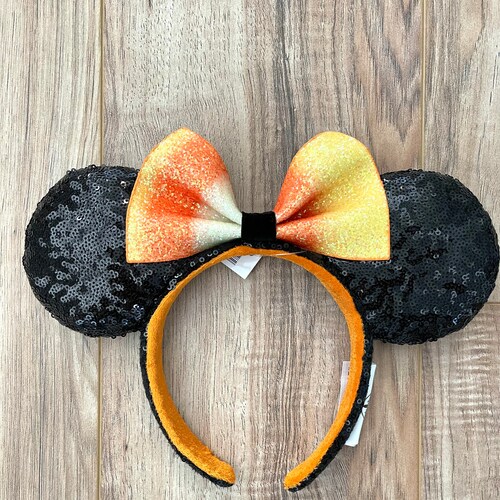 Candy Corn Orange Sequin Mickey Mouse Disney Ears - Etsy