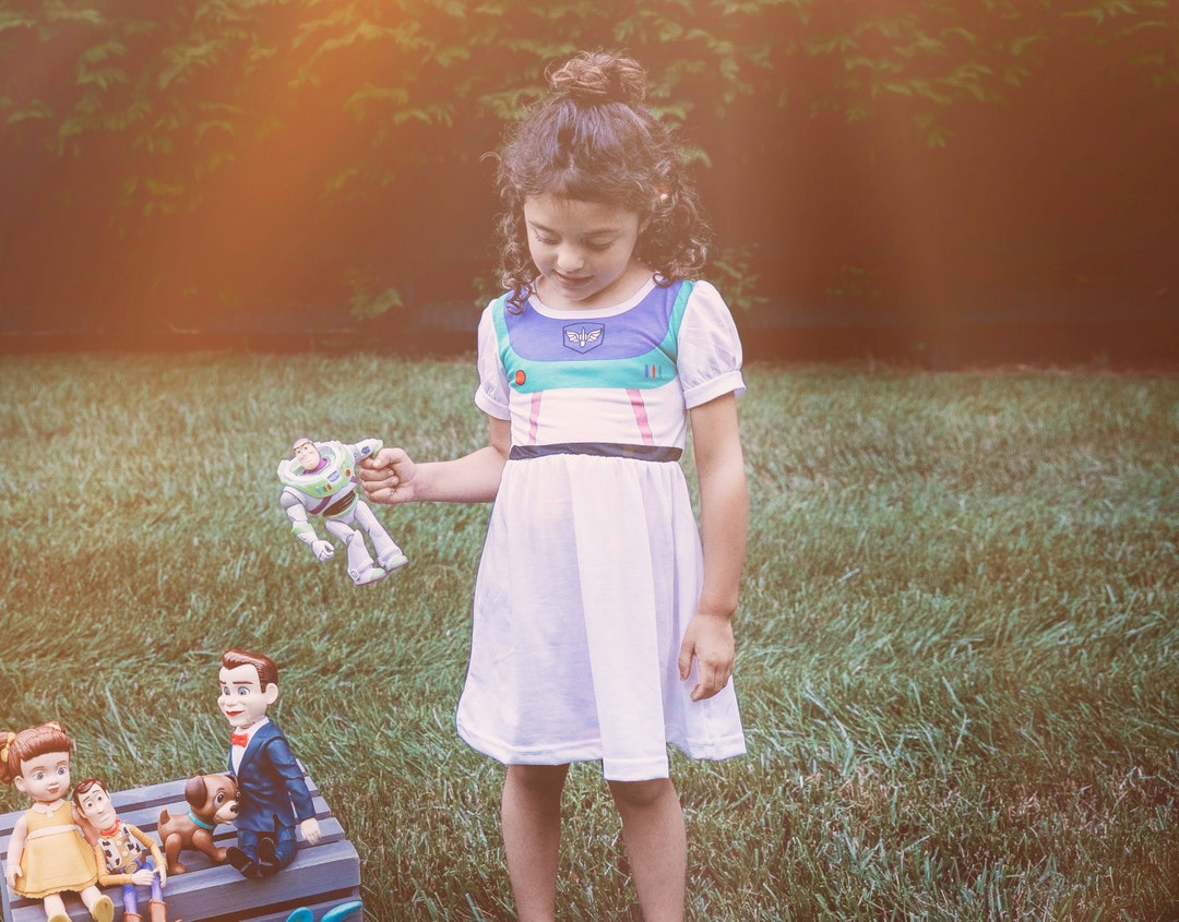 Buzzy Girl Cap Sleeve Girls Dress - Etsy