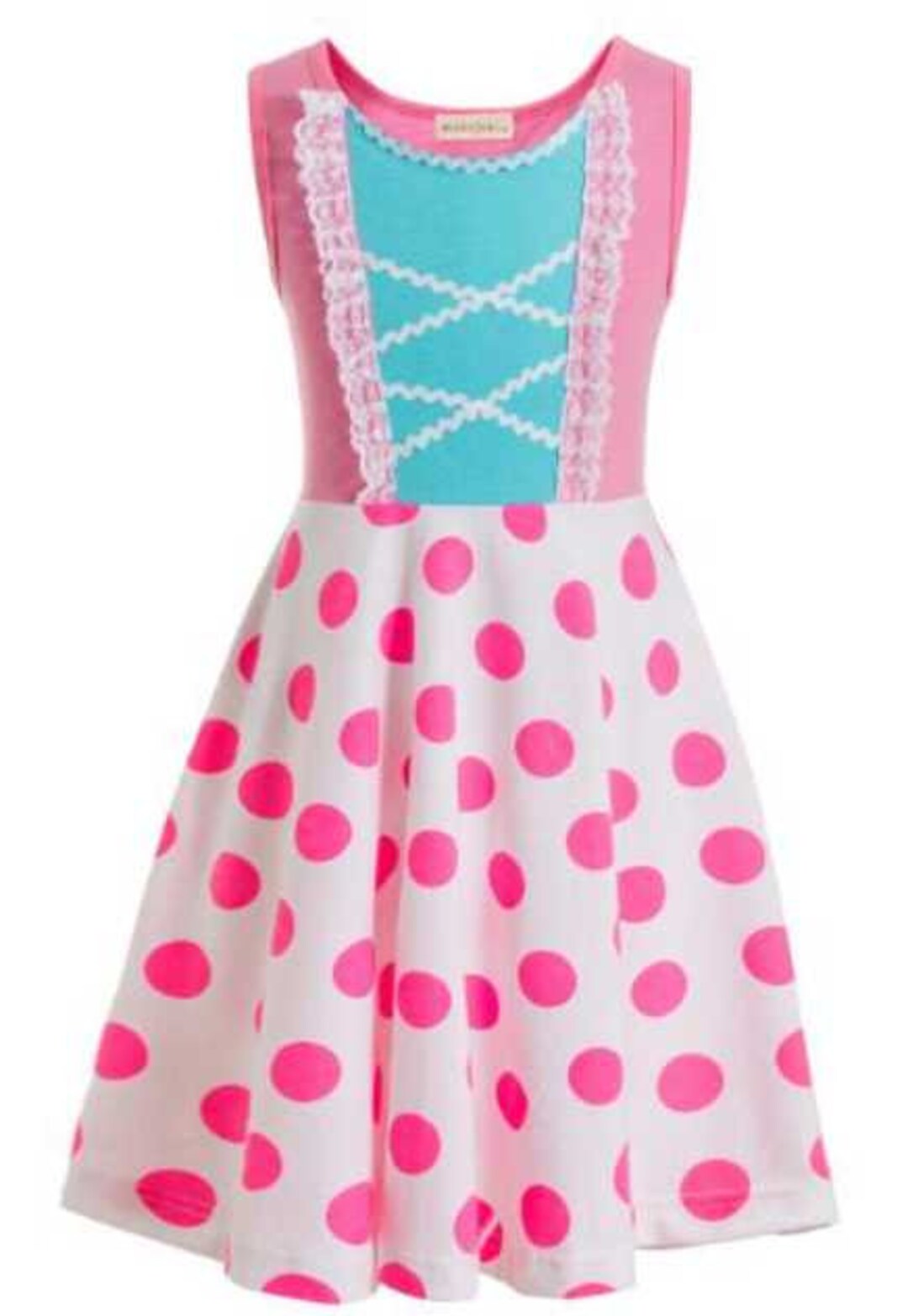 Pink Bo Peep Girls Dress Etsy