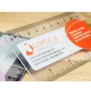 200 Clear Plastic Business Cards, Transparent Business Card, QR Code ...