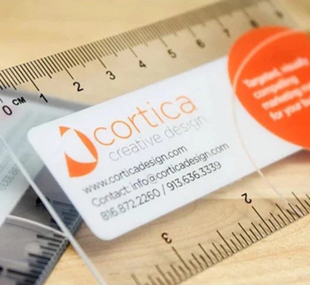 200 Clear Plastic Business Cards Transparent Business Card - Etsy