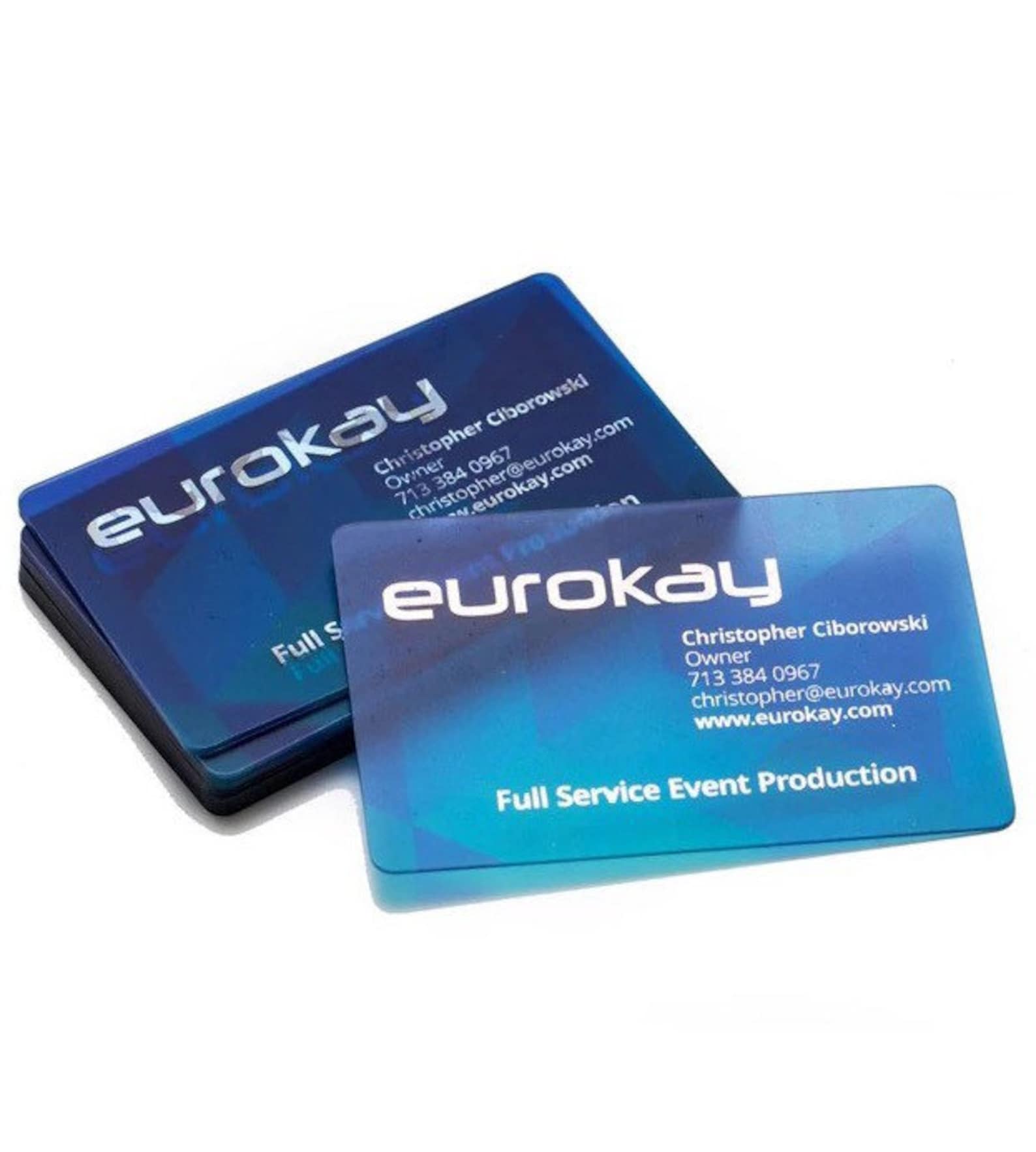 200 Clear Plastic Business Cards Transparent Business Card - Etsy