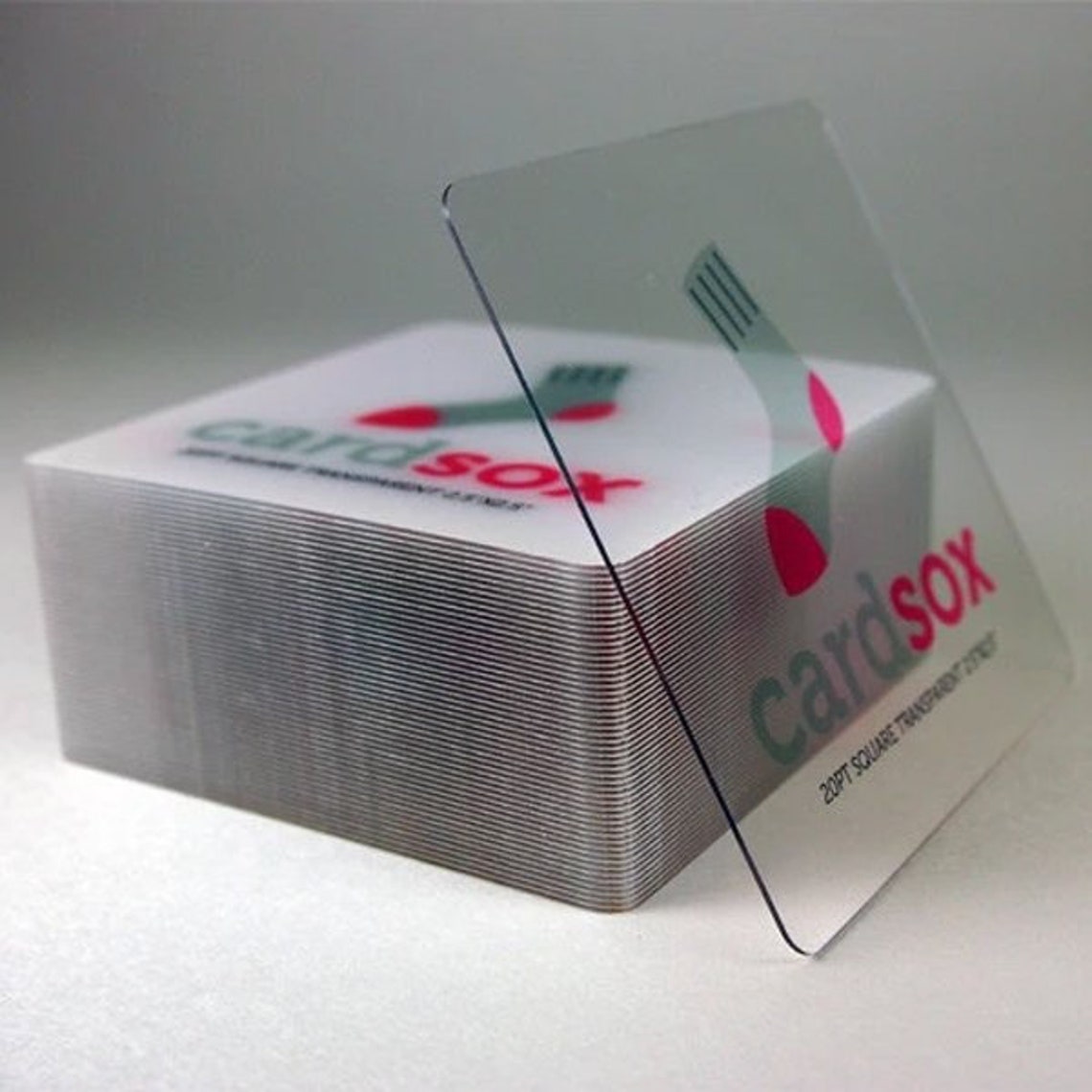 200 Clear Plastic Business Cards Transparent Business Card - Etsy