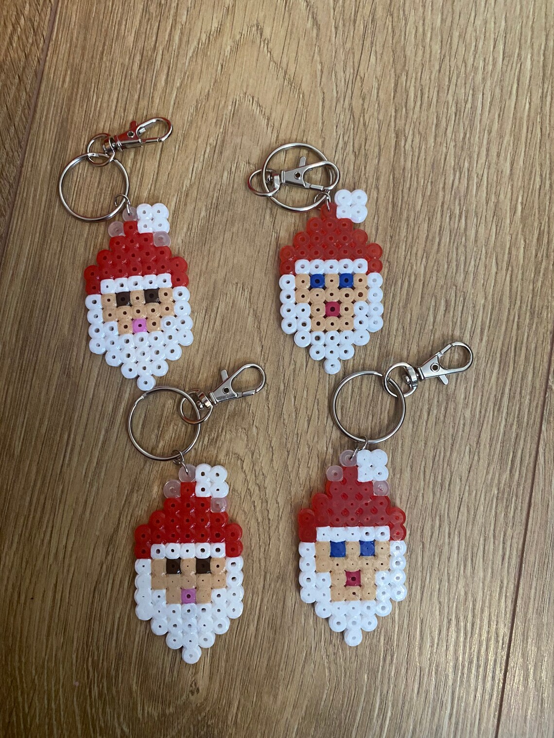 2024 Christmas Themed Hama Bead Keyrings/ Bag Charms / Zipper Charms ...