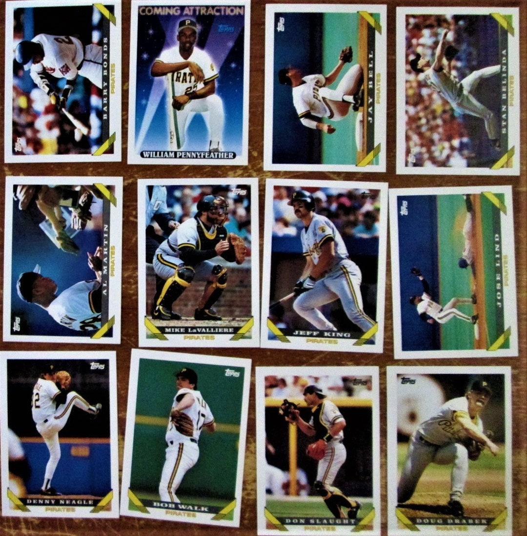 Baseball Cards 1993 Pittsburgh Pirates Team Set...bonds - Etsy