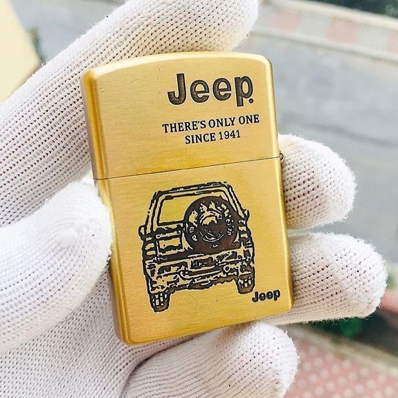 Zippo Jeep Car Golden Engaraved Rare Custom Handmade Lighter - Etsy