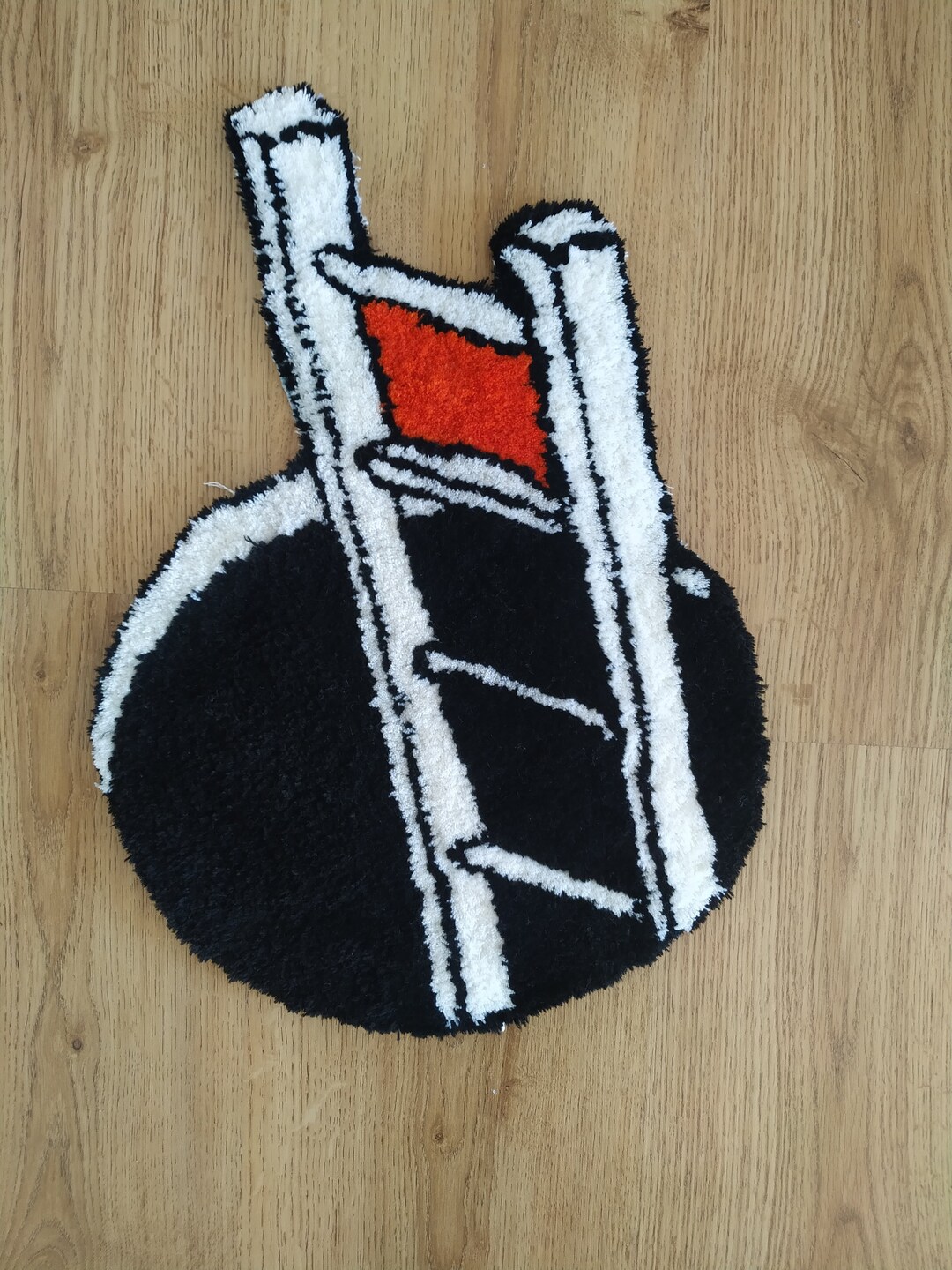 Hand Tufted 3D Illusion Custom Rug, Well and Ladder Design Area Carpet ...