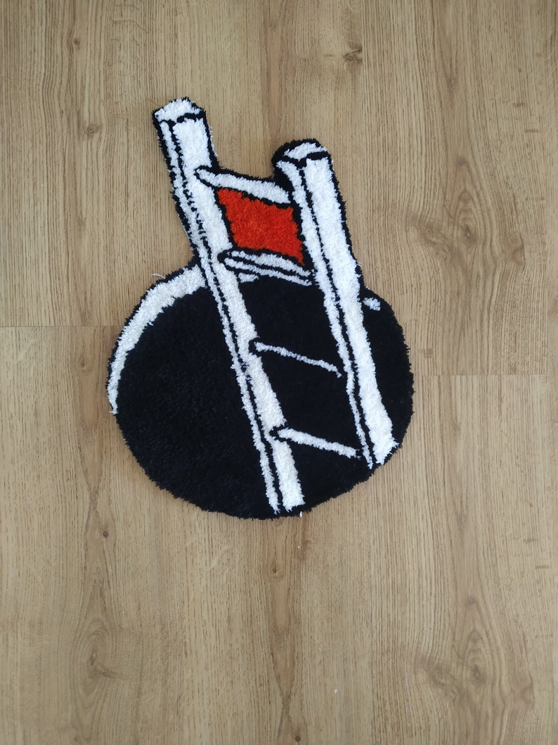 Hand Tufted 3D Illusion Custom Rug Well and Ladder Design - Etsy