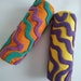 Colorful Bolster Punch Needle Pillow Cover, Handmade Tufted Cylindrical ...