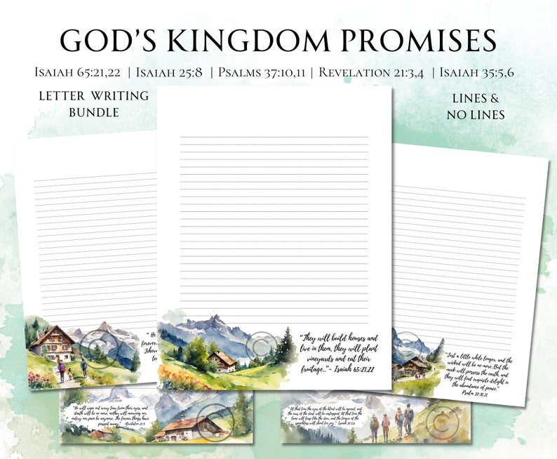 JW God's Kingdom Promises | Letter Writing Bundle | Pioneer Gifts ...