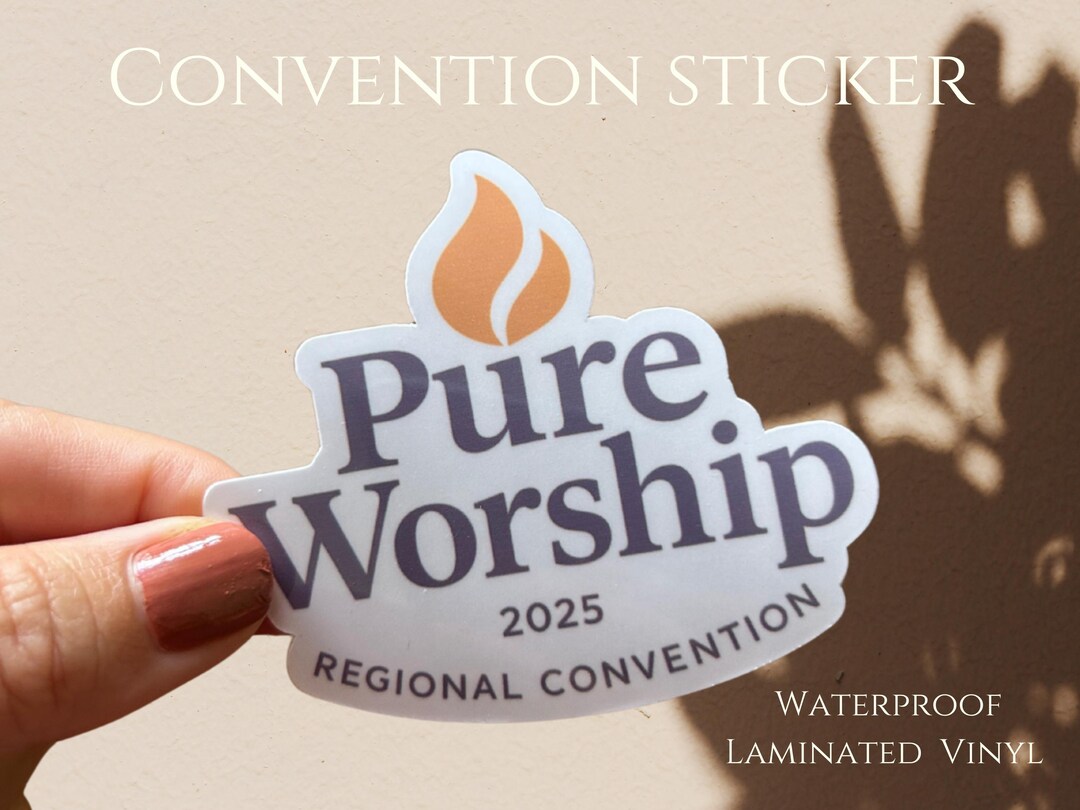 JW Pure Worship Sticker | 2025 Regional Convention Gifts L Waterproof ...