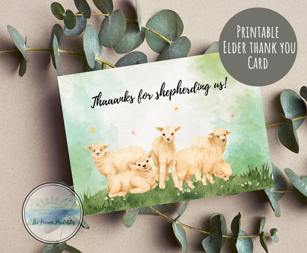 JW | Elder Thank You Card | Sheep | Shepherding the Flock | Elder ...