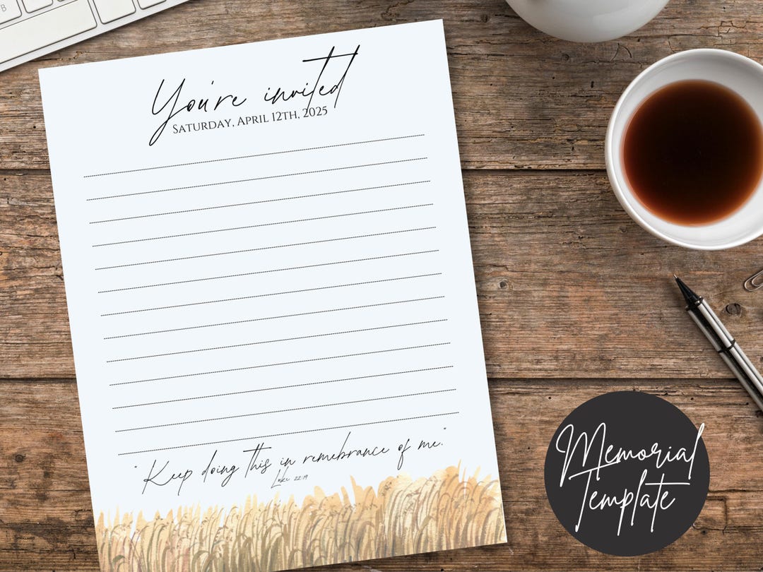 2025 Memorial Letterhead Template | Jehovah's Witnesses | Letter ...