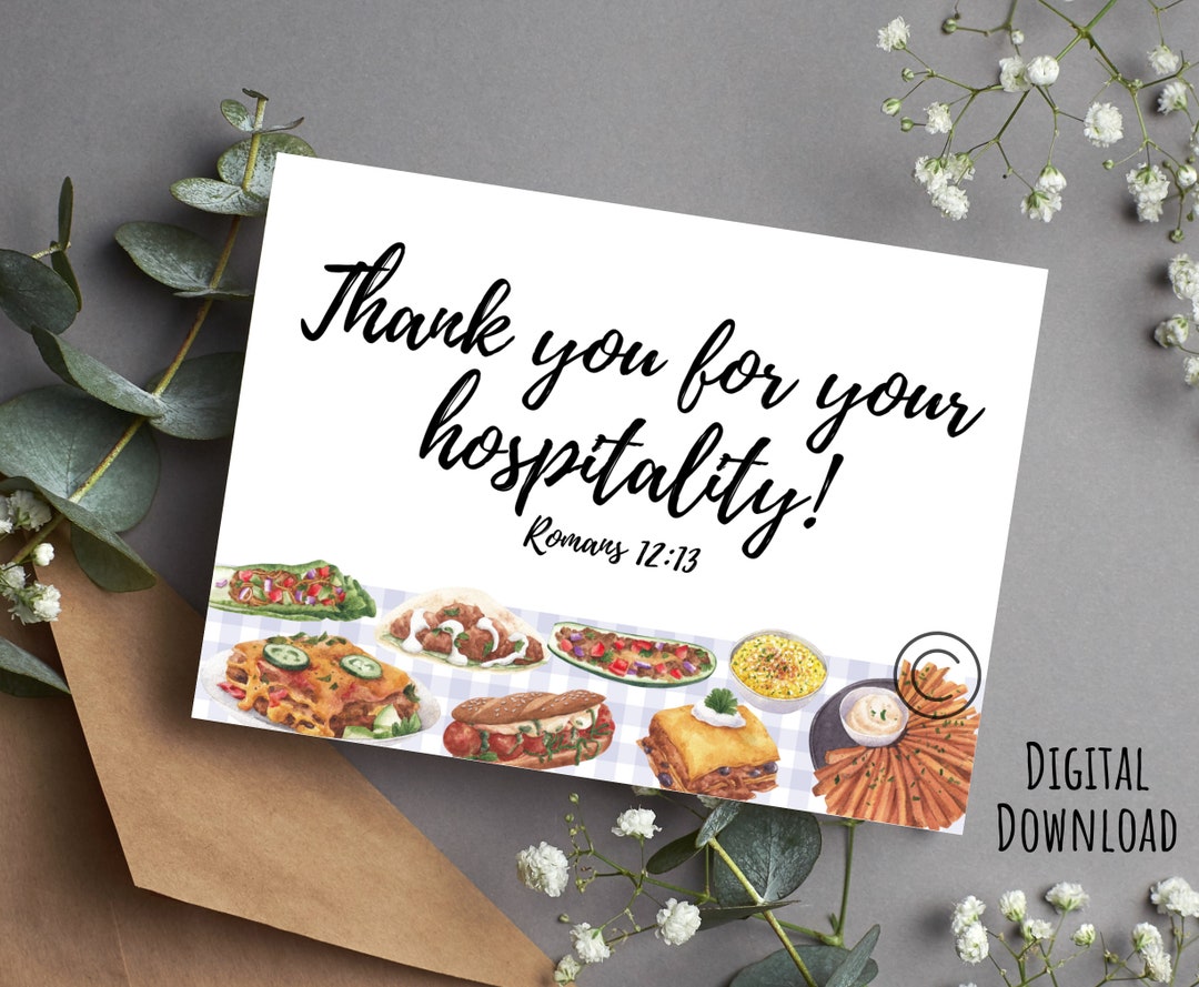 JW Hospitality Card | Romans 12:13 | Printable | JW Greeting Cards | JW ...