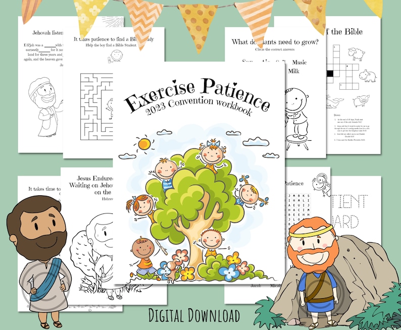 Exercise Patience 2023 Convention Kids Workbook JW - Etsy UK