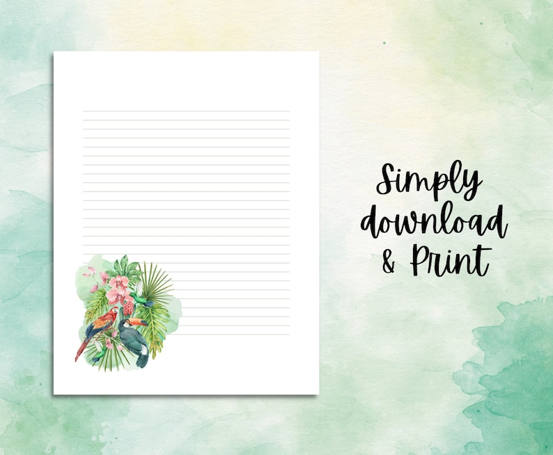 Tropical Paradise Template Bundle | Letter Writing Jehovah's Witnesses ...