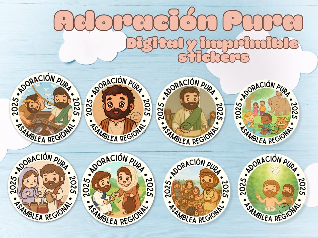 2025 Adoración Pura Asamblea Regional Stickers | Jehovah's Witnesses ...