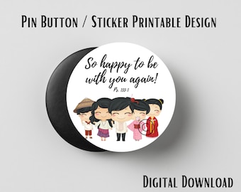 LDC 1.5 Inch Hot Pink Digital Sticker - Etsy