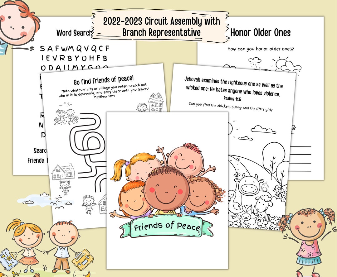 Friends of Peace Kids Activity Notebook | 2022-2023 Circuit Assembly ...