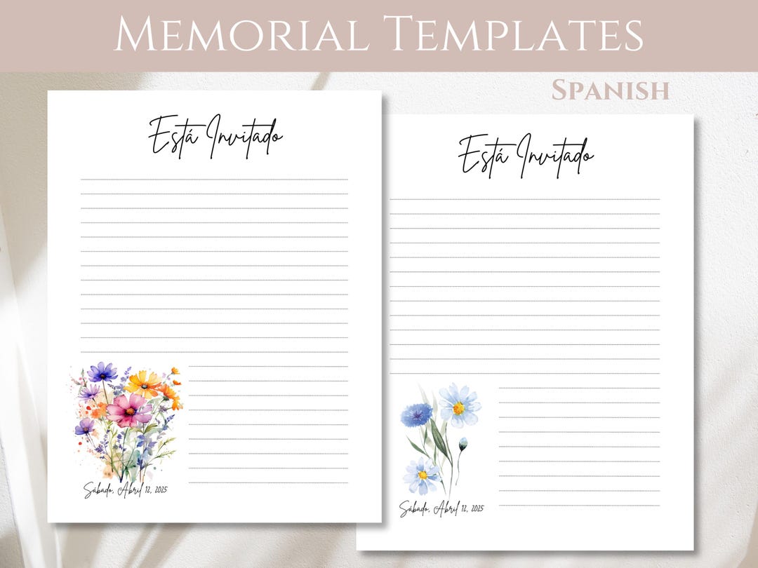 2025 Memorial Letterhead Template | Spanish | Jehovah's Witnesses ...