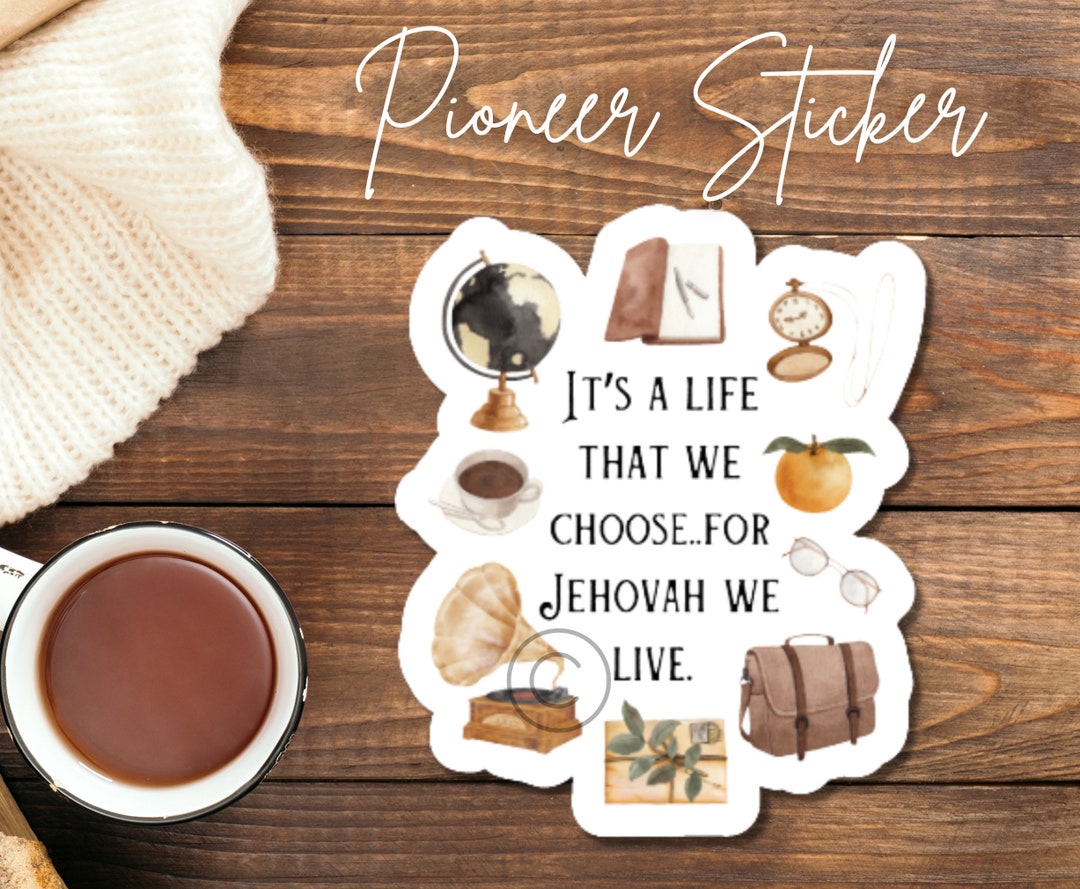 JW Pioneer Sticker | Vinyl Laminated Waterproof | Jehovah's Witnesses ...
