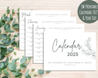Jw 2023 Calendar - Etsy