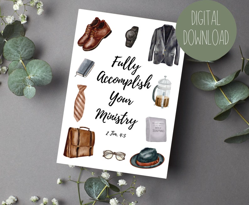 JW Fully Accomplish Your Ministry Card Pioneer Brother - Etsy Canada