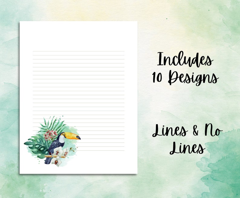Tropical Paradise Template Bundle | Letter Writing Jehovah's Witnesses ...