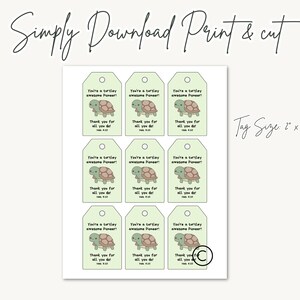 JW Printable Pioneer Gift Tags | Turtley Awesome | Cute Pun Gift Tag ...