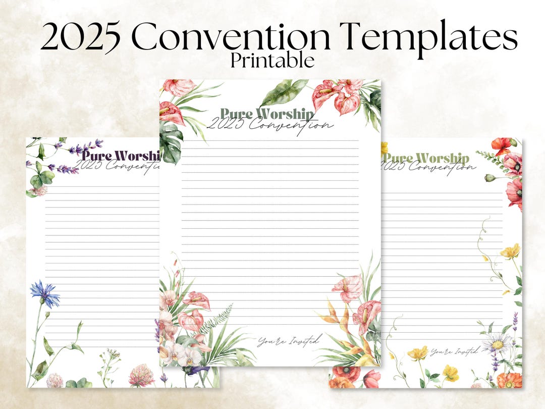 JW 2025 Convention Pure Worship Templates | Jehovah's Witnesses ...