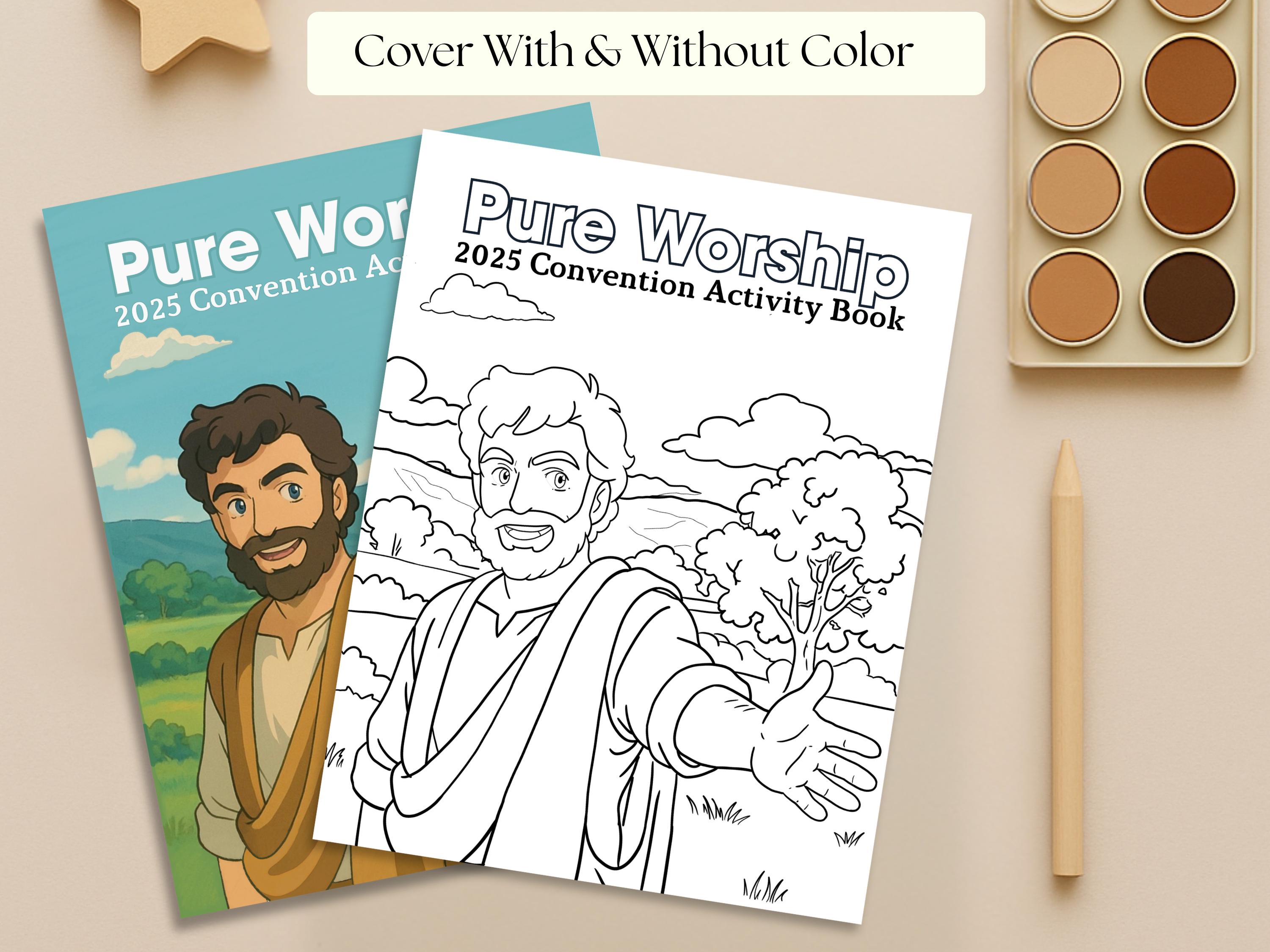 JW 2025 Pure Worship Convention Activity Book | Children's Workbook ...