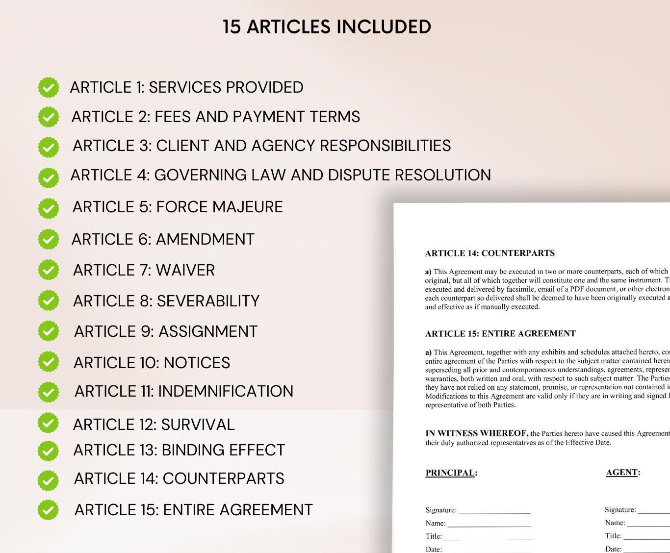 Travel Agency Agreement Template – Editable Canva & Printable PDF ...