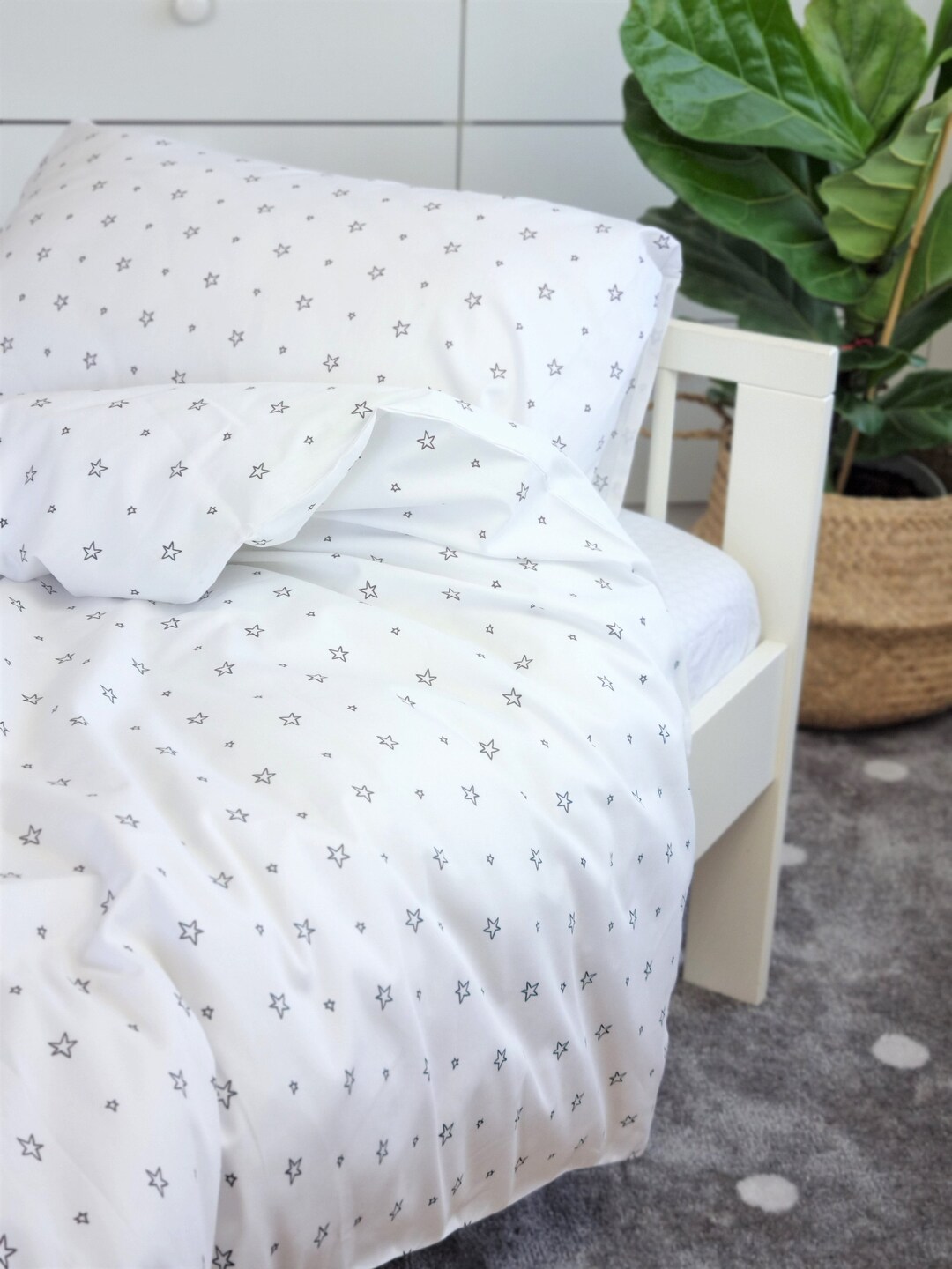 Baby Bedding Set 100% Cotton Duvet and Pillow Cover Bedding - Etsy