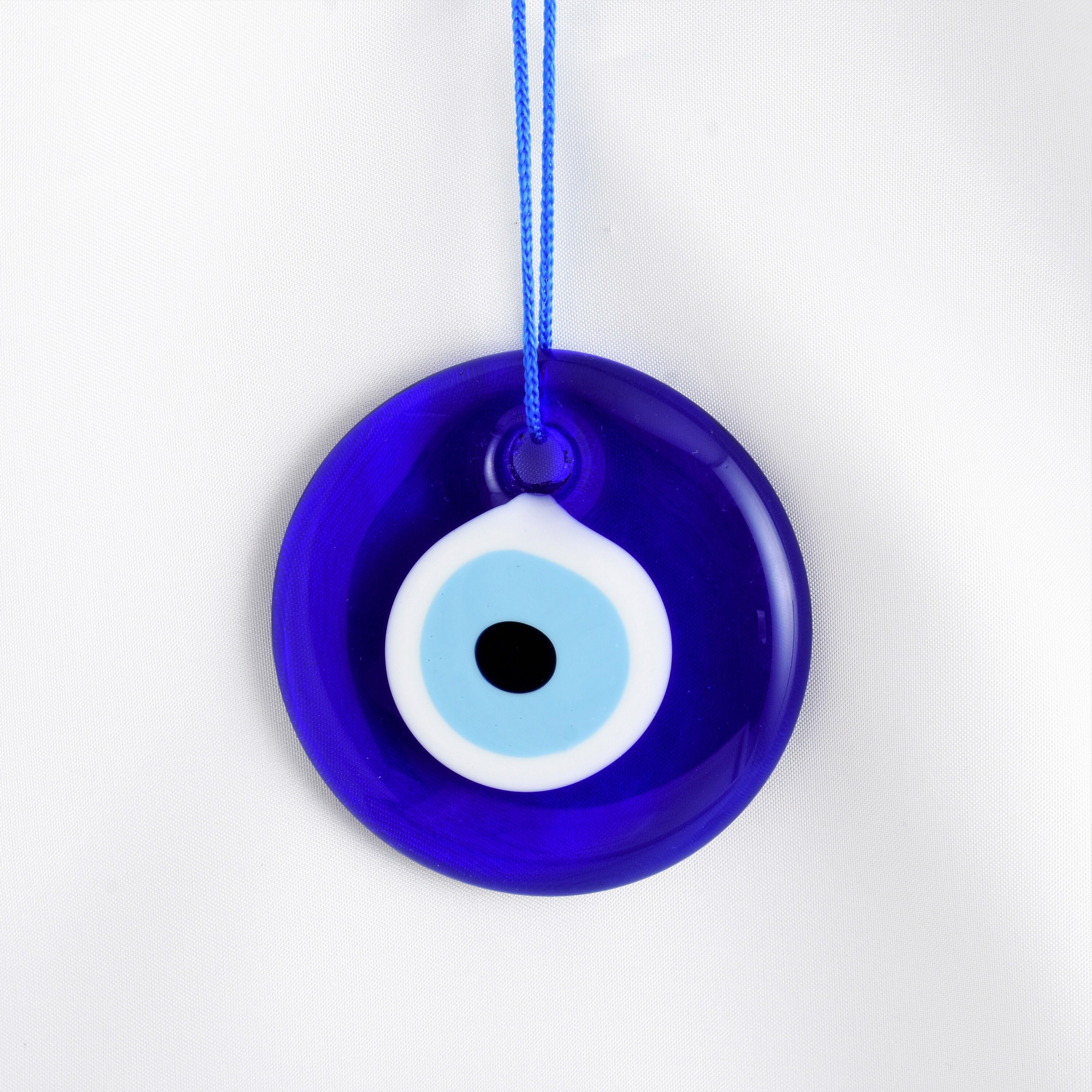 Evil Eye Blue Glass Greek Mati Turkish Nazar 7cm Wall Hanging - Etsy