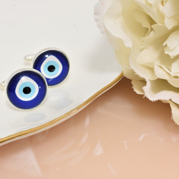 Glass Cufflinks - Etsy