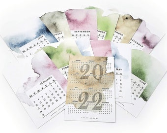 Calendar Cards | Etsy