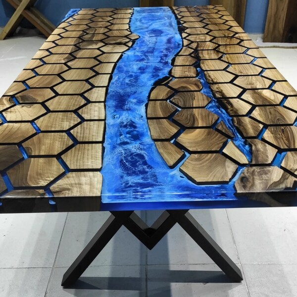 Led Resin Table - Etsy