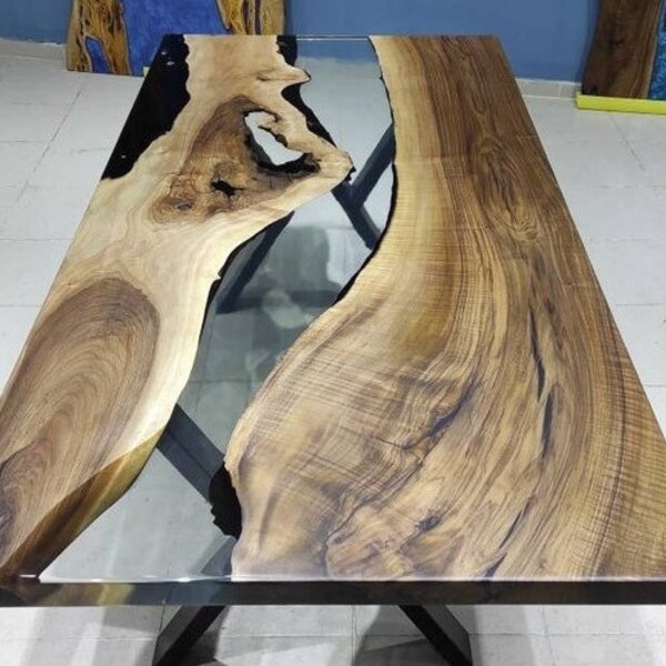 Walnut Dining Table - Etsy UK