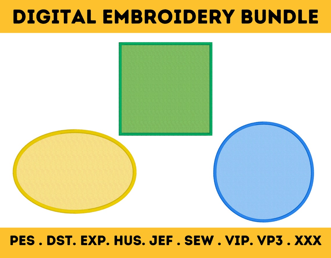 Appliqué Border Bundle, Appliqué Shapes Set, Appliqué Border Design ...