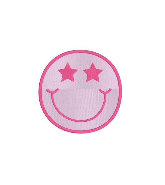 Star Eyes Smiley Face Happy Face Smiley Face Machine - Etsy
