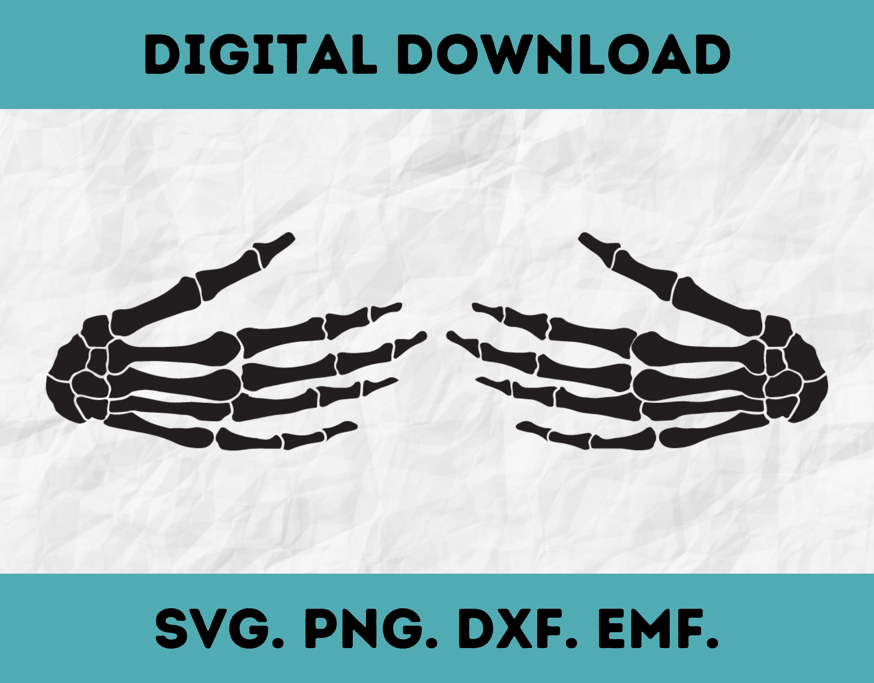 Skeleton Hugging Hand Halloween Cut File SVG and PNG Instant - Etsy ...