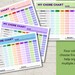 Colorful Chore Chart for Kids - Etsy