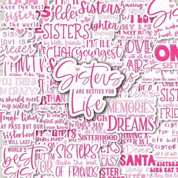 Sister Stickers - Etsy