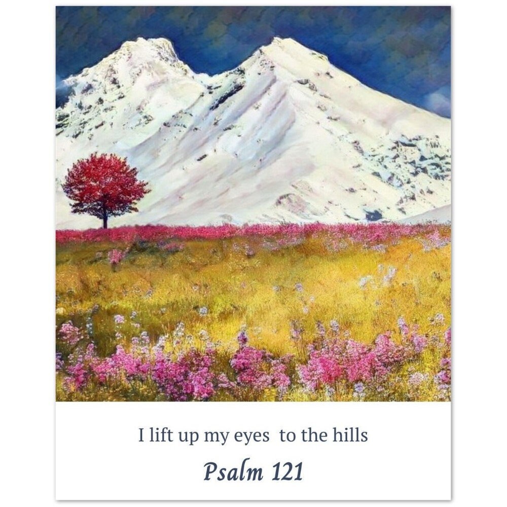 Psalm 121 | Poster |christian Wall Art - Etsy