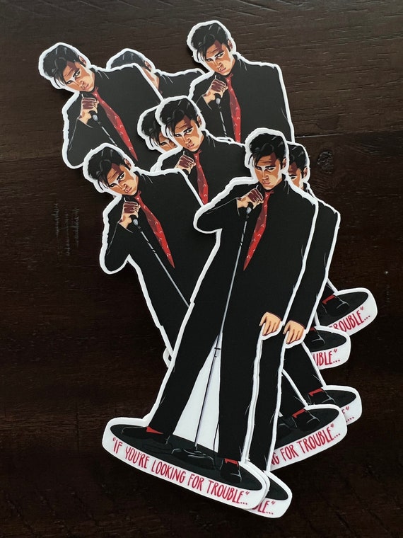 Austin Butler Elvis trouble Sticker - Etsy Denmark