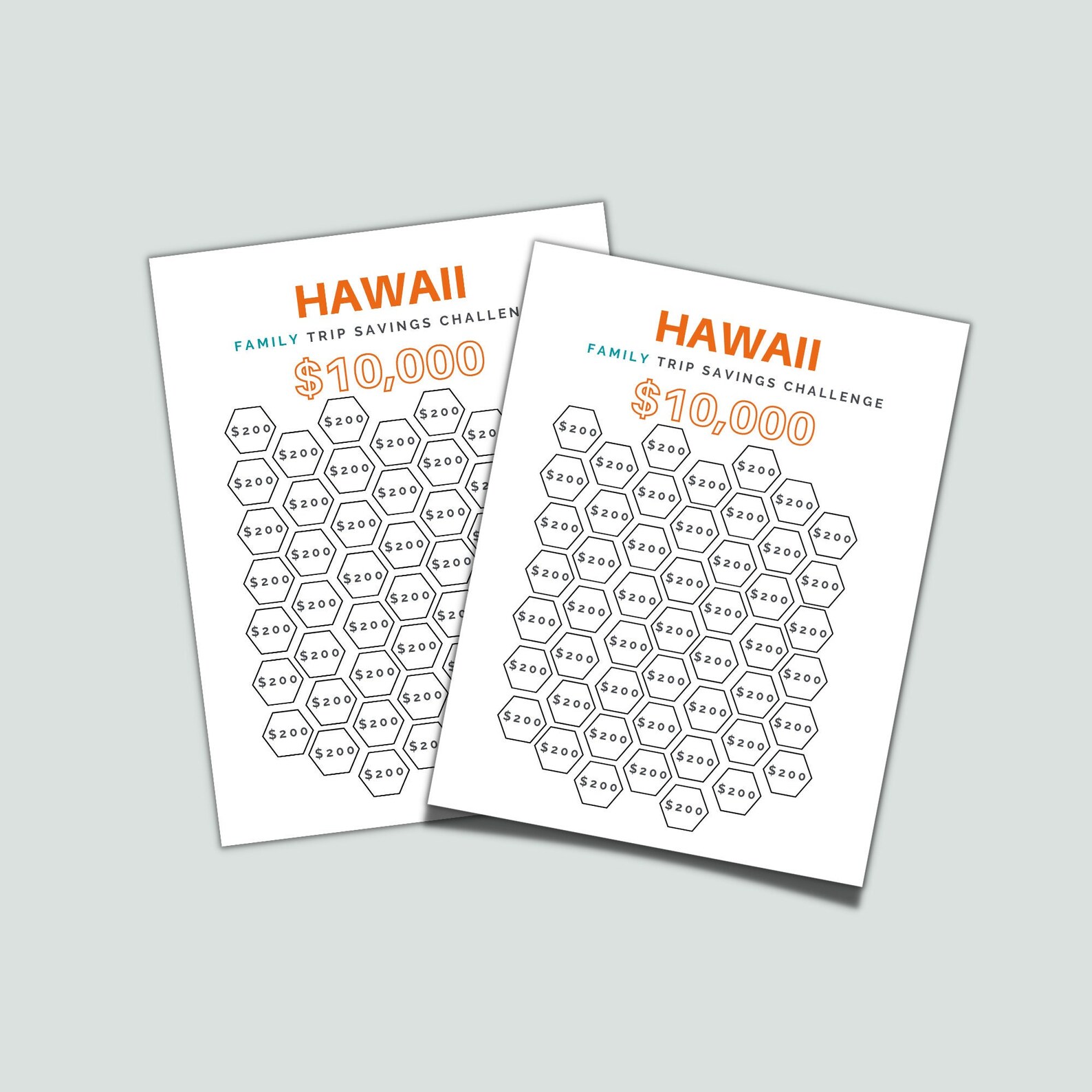 Hawaii Family Vacation Savings Printable, Vacation Savings, Vacation ...
