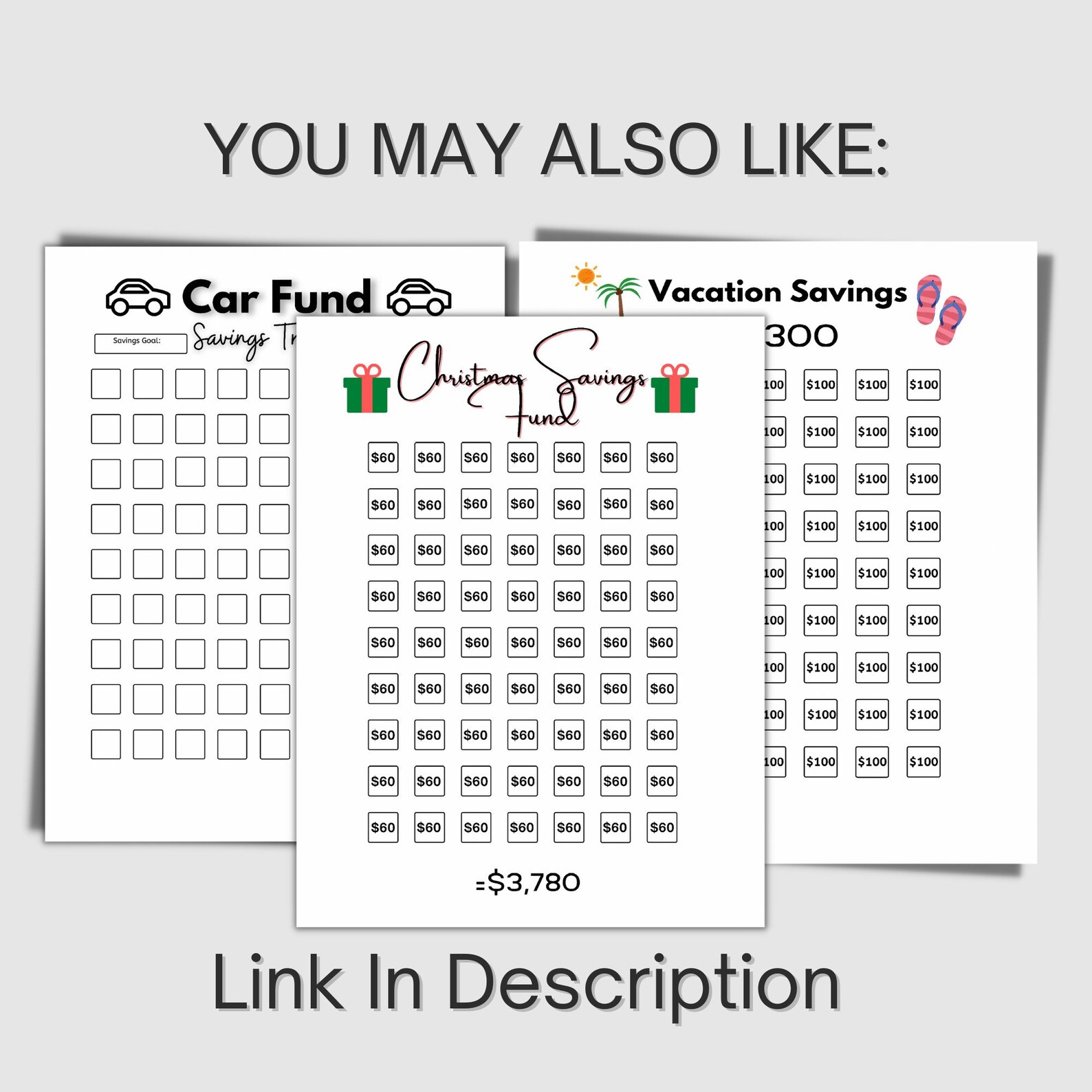 500 Christmas Savings Tracker Printable, Christmas Funds, Christmas ...
