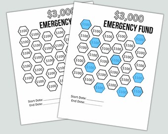 500 Money Saving Challenge Emergency Fund 30 Day Saving - Etsy